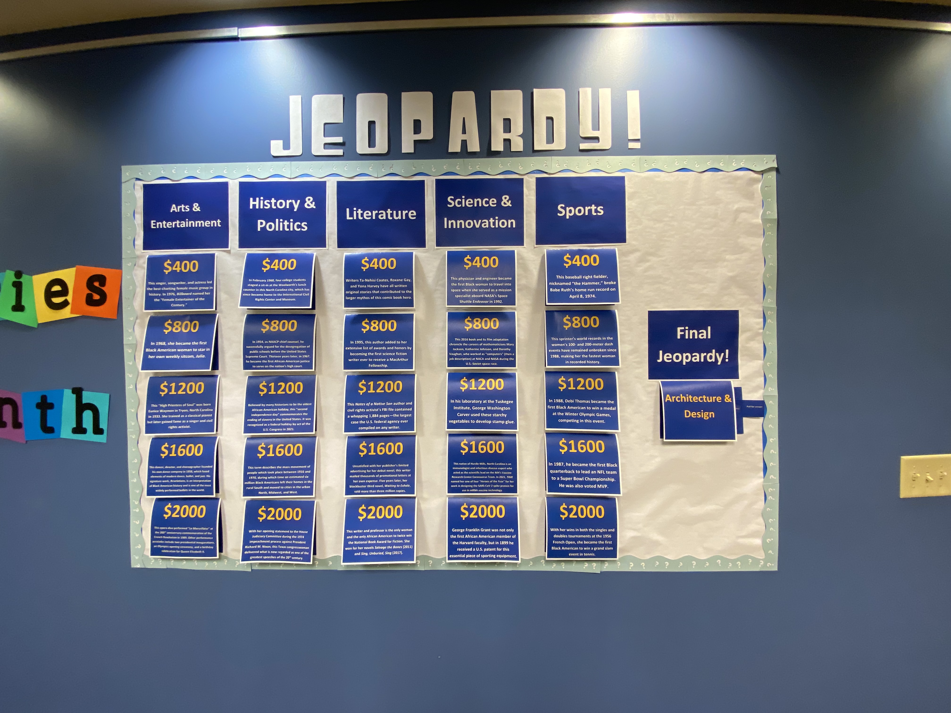 Programs: Black History Month Jeopardy! – Public Library World