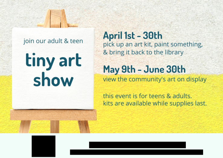 Programs: Tiny Art Show – Public Library World
